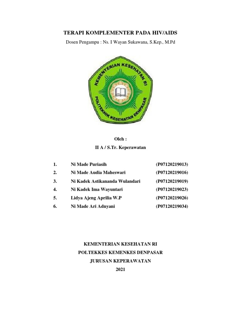 Terapi Komplementer Pada Hiv Aids - 2a - STR - Kep | PDF
