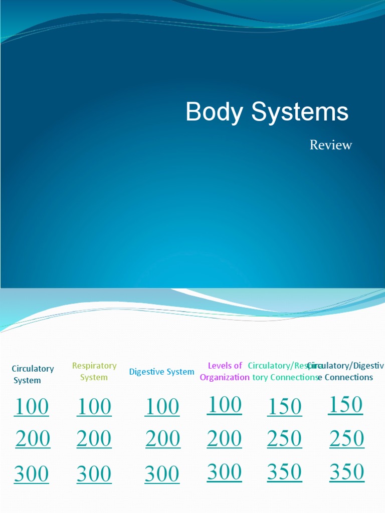 Body Systems Overview: Circulatory, Respiratory, Digestive | PDF ...