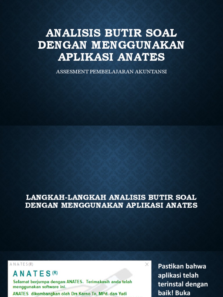 Tutorial Anates | PDF