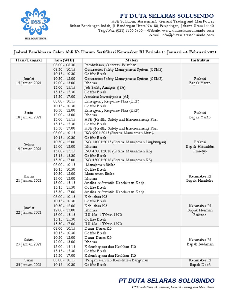 Silabus Batch 288 | PDF