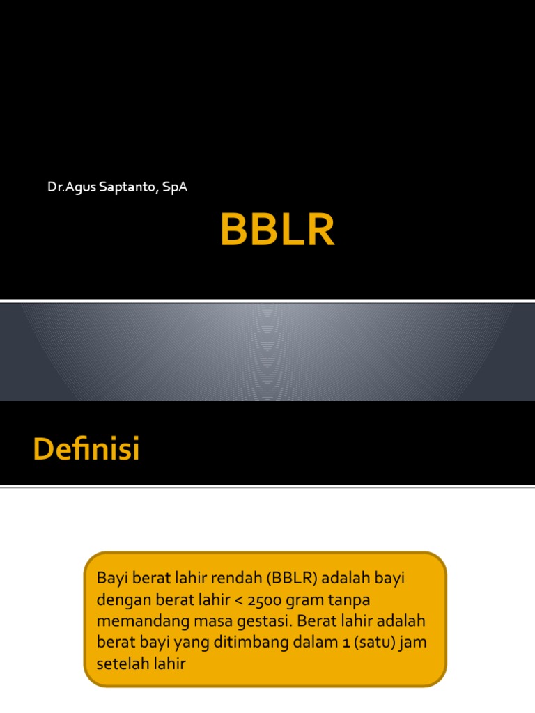 BBLR-PPT (DR Agus) | PDF