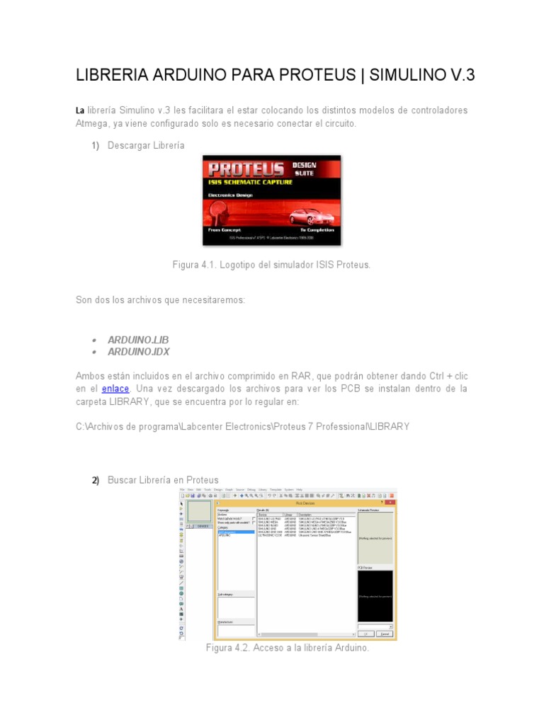 Libreria Arduino para Proteus | PDF