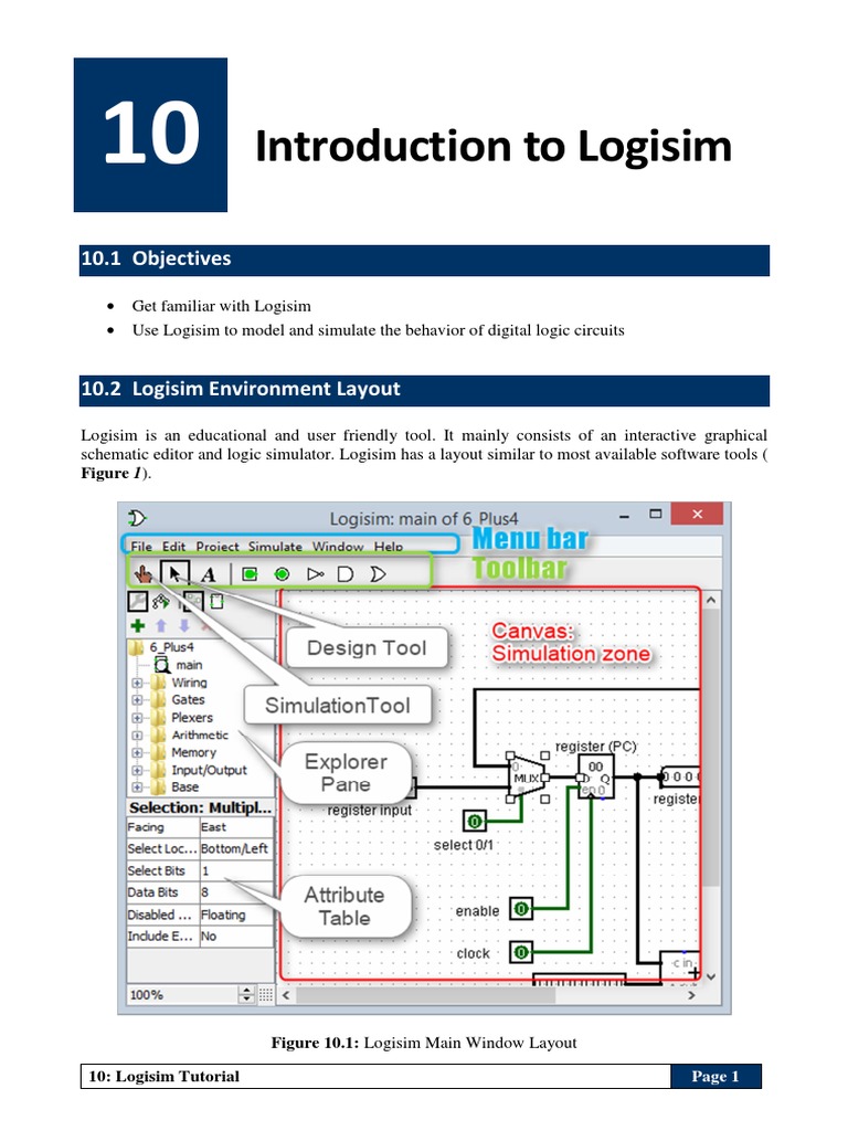 COE301 Lab 10 Introduction Logisim | PDF | Logic Gate | Electronic Circuits COE301 Lab 10 Introduction Logisim | PDF | Logic Gate | Electronic Circuits