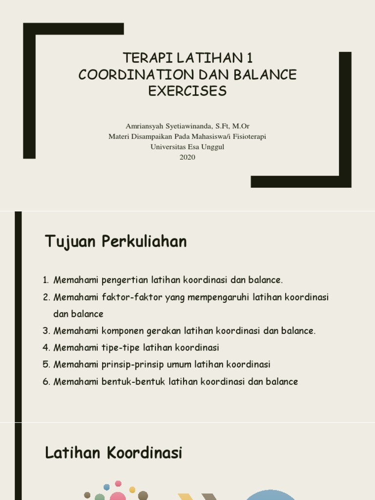 Terapi Latihan 1 - Temu 4 | PDF