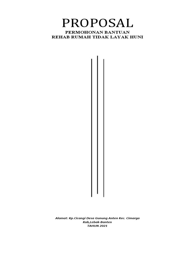 Proposal Rehab Rumah | PDF