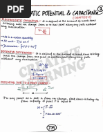 Class 12 Physics: Electrostatics Notes | PDF | Capacitor | Dielectric