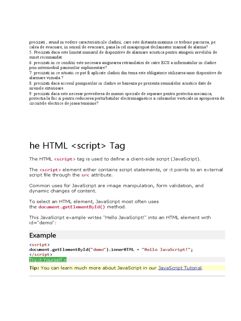 He HTML Tag: Example | PDF | Html Element | Html