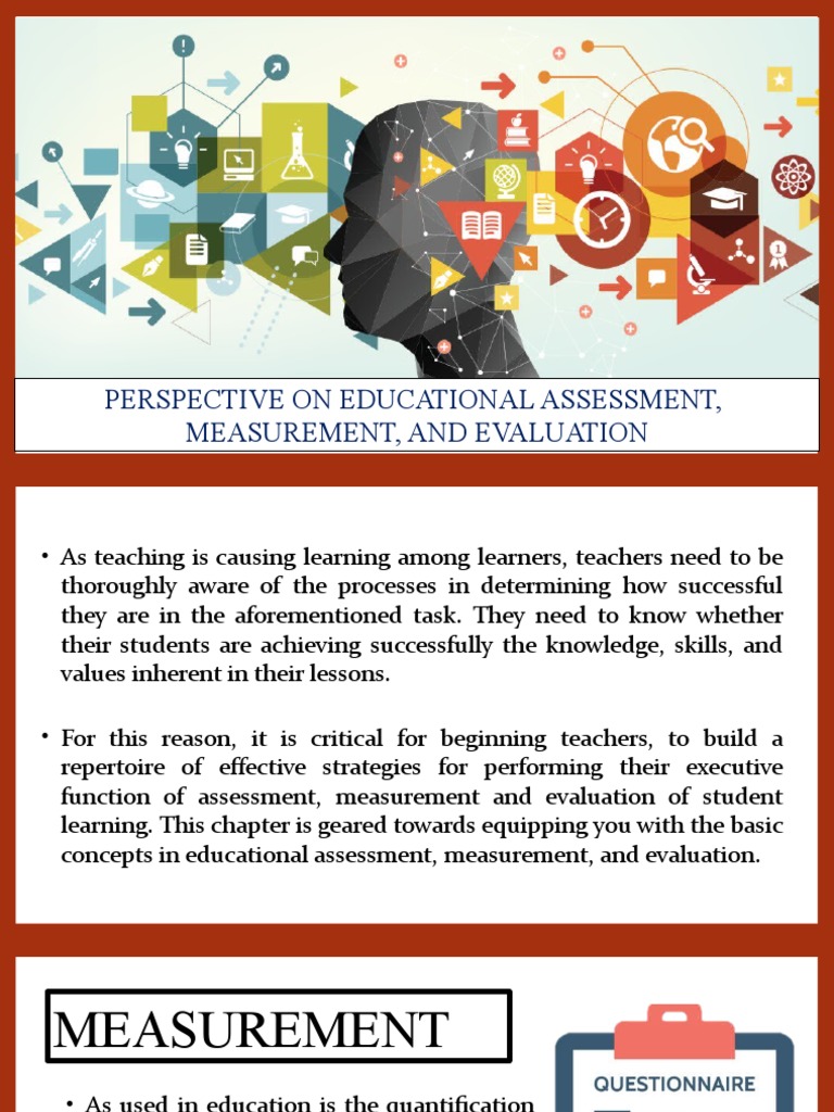 Perspective On Educational Assessment, Measurement, and Evaluation ...