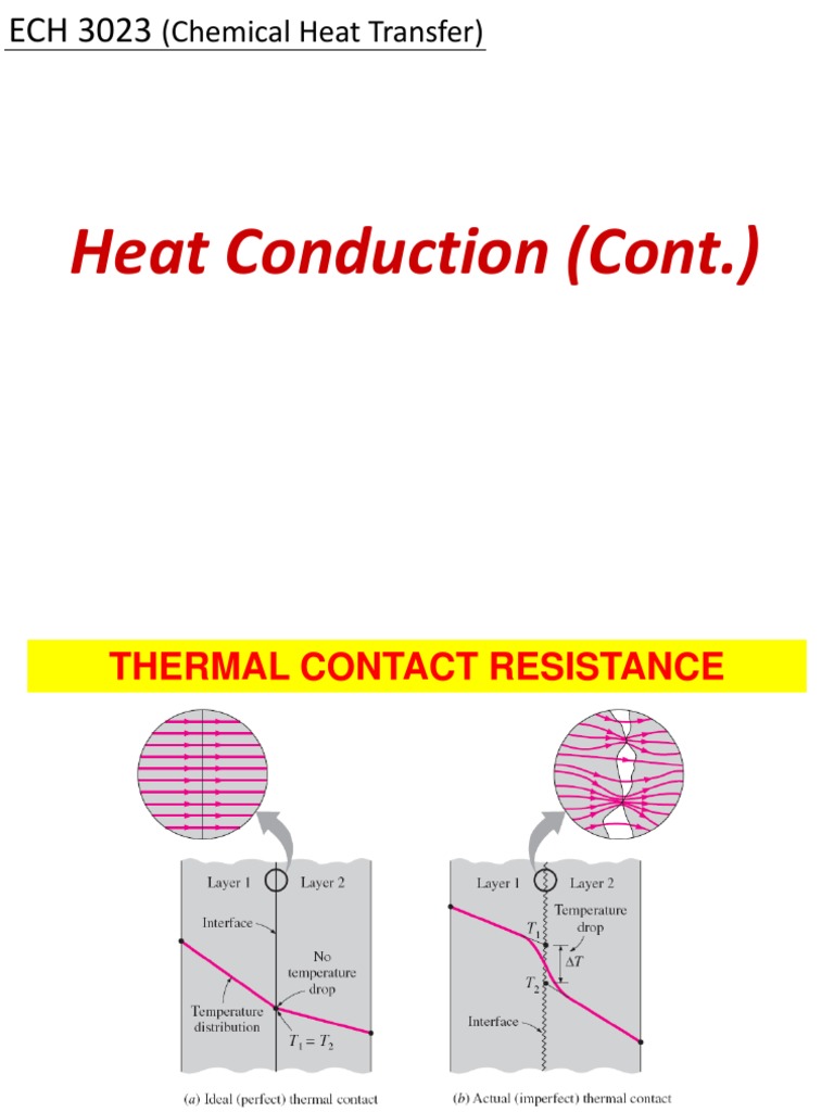 Lecture 1-2 - Heat Conduction | PDF | Thermal Insulation | Heat Transfer