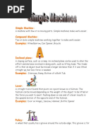 Simple Machines Worksheet&Test | PDF