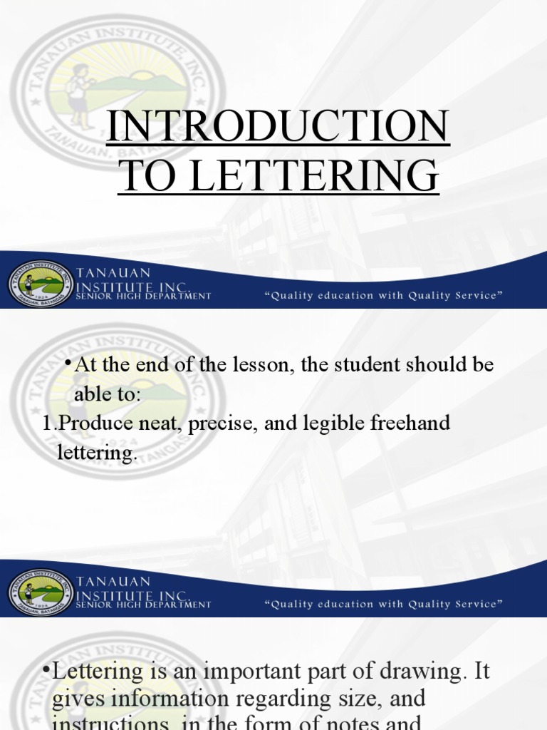 Introduction To Lettering | PDF | Text | Writing