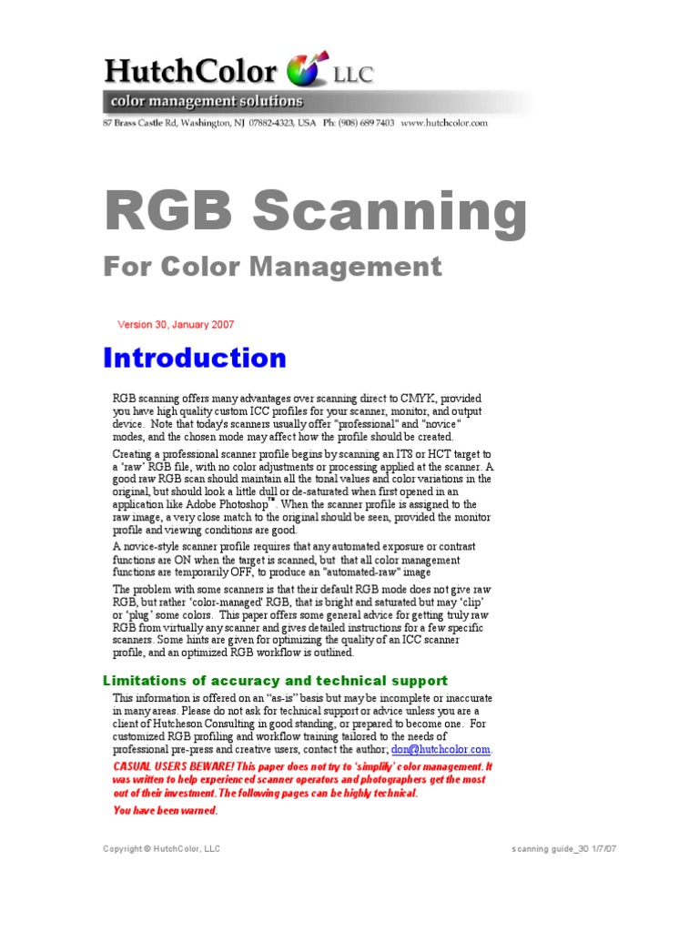 Scanning Guide | PDF | Image Scanner | Rgb Color Model