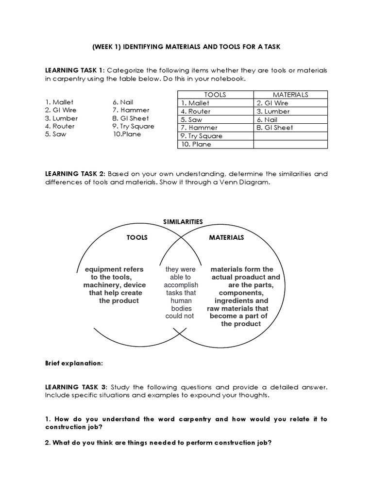 Answer Key Carpentry | PDF | Hazards | Safety