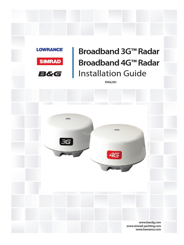 Lowrance RADAR 3G 4G Installation Guide | PDF | Radar | Electromagnetic ...