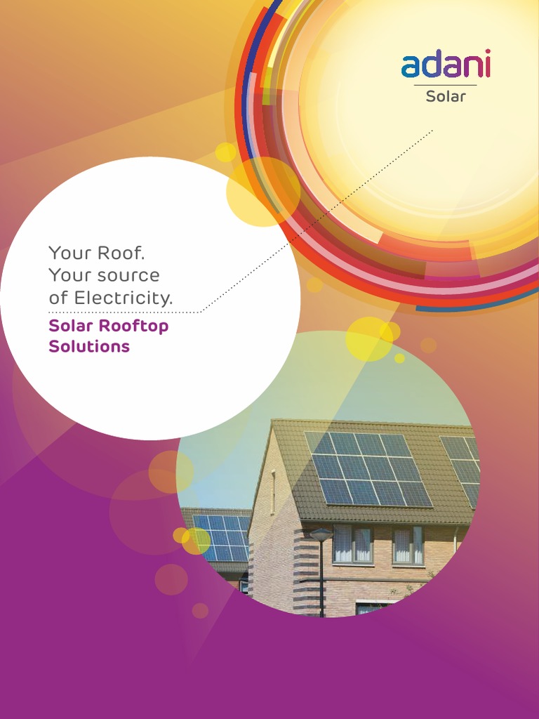 Adani Solar Rooftop Flyer | PDF | Solar Power | Photovoltaics
