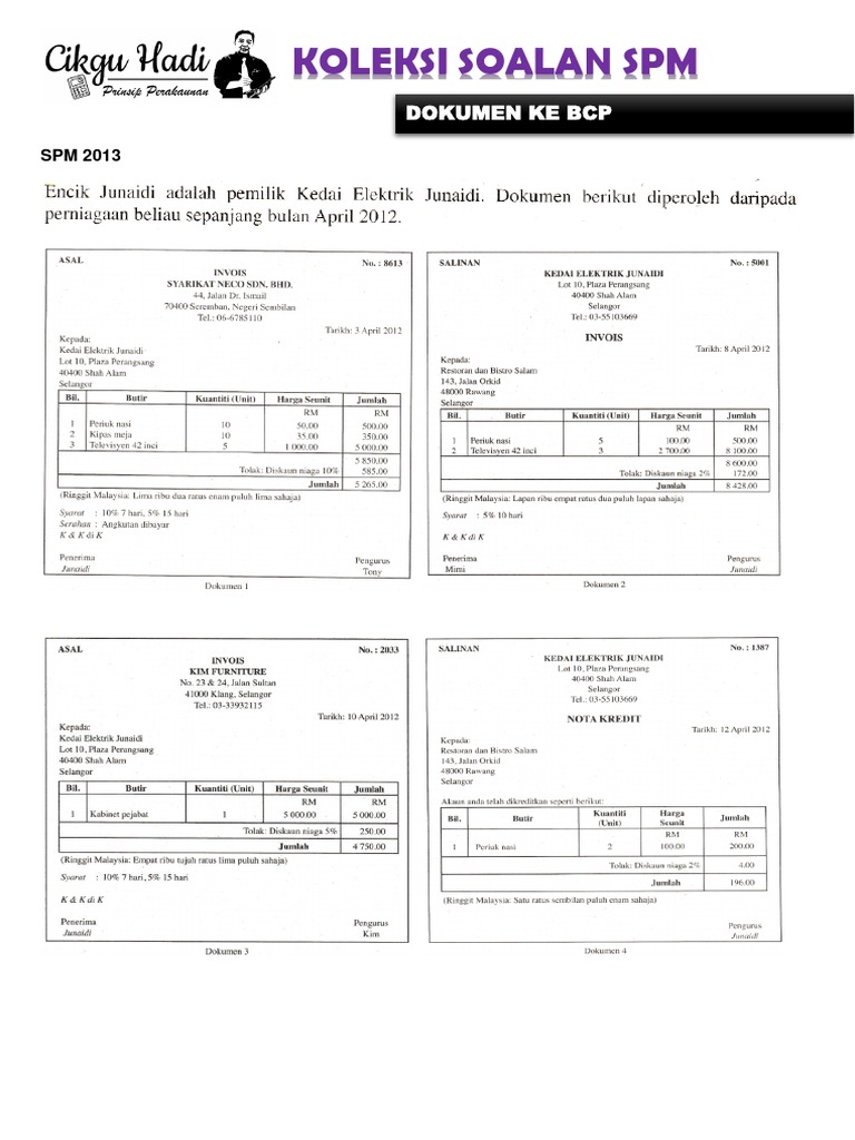 Dokumen Ke BCP SPM | PDF