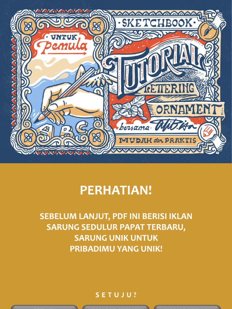 Tutorial Lettering Dan Ornament Bersama Alib Isa | PDF
