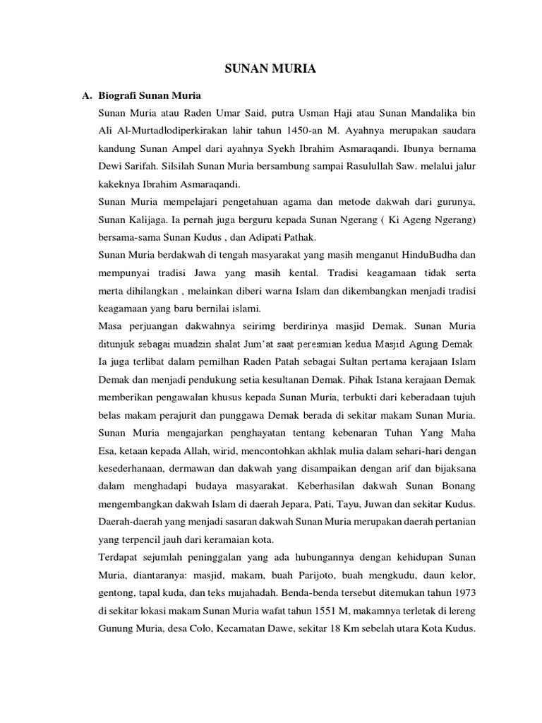 Sunan Muria | PDF