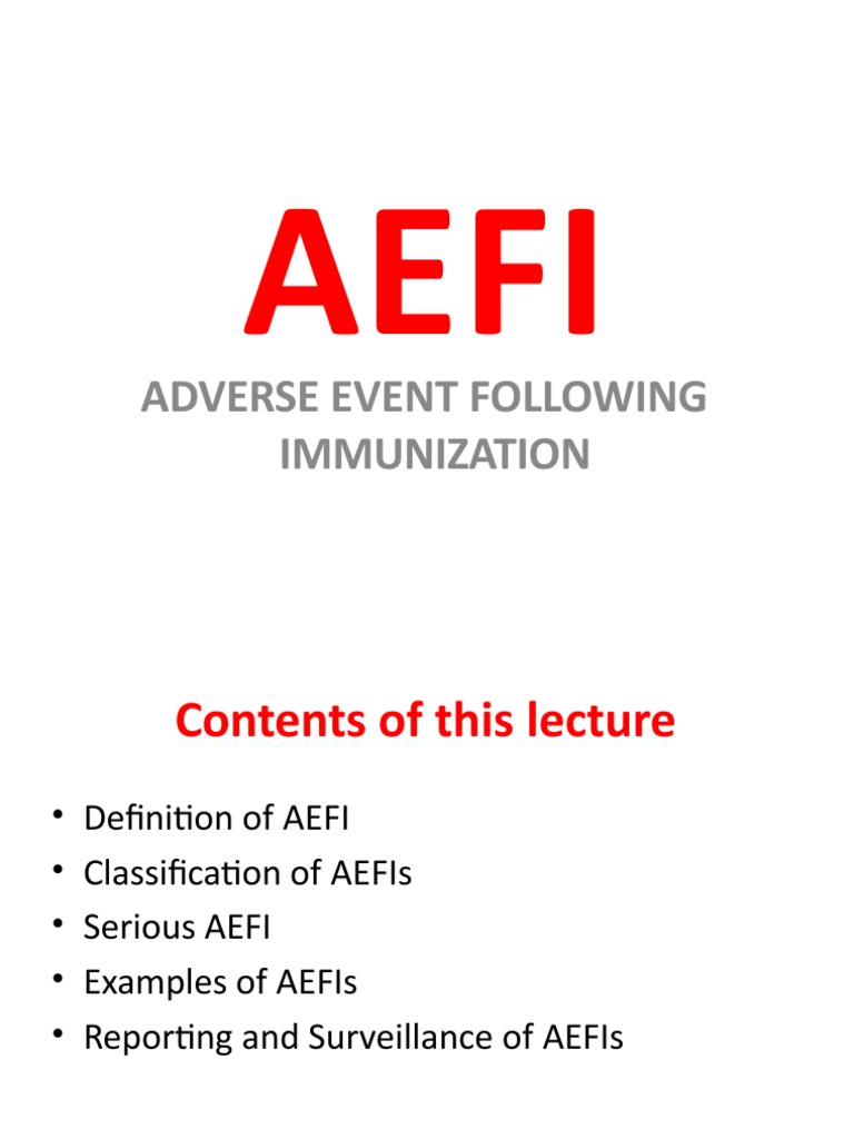 Aefi 150419102834 Conversion Gate01 - 5 - 2 | PDF | Vaccines | Infection