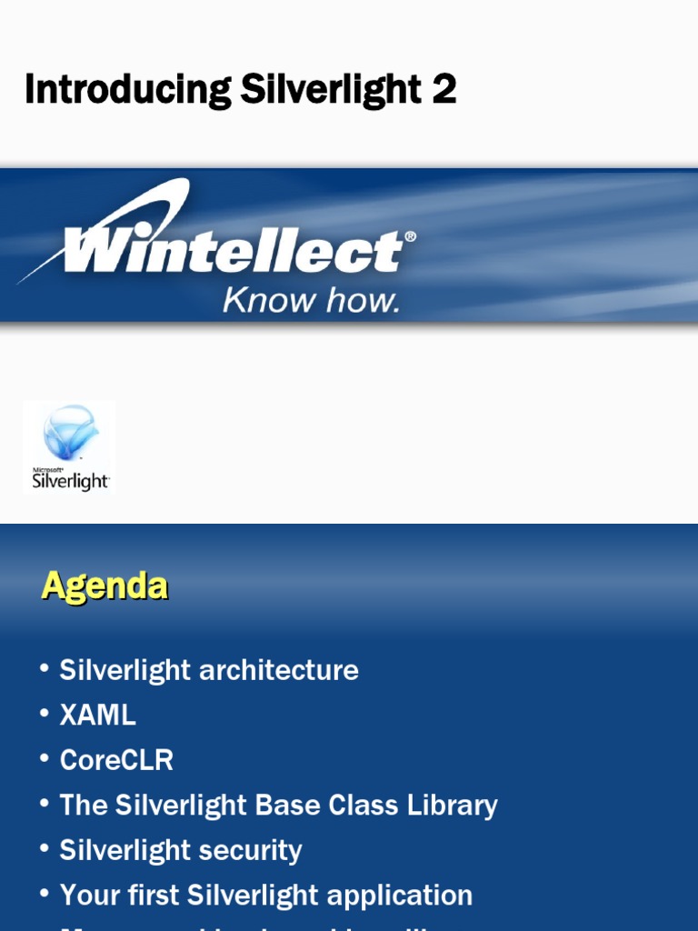 04 Introducing Silverlight 2 | PDF | Extensible Application Markup Language | Microsoft Silverlight