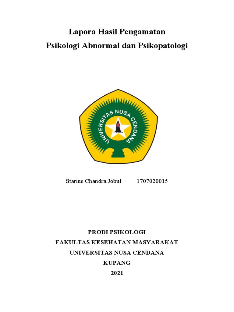 Makalah Psiko Abnormal Dan Psikopatologi Kel. 1 | PDF | Pengembangan Diri