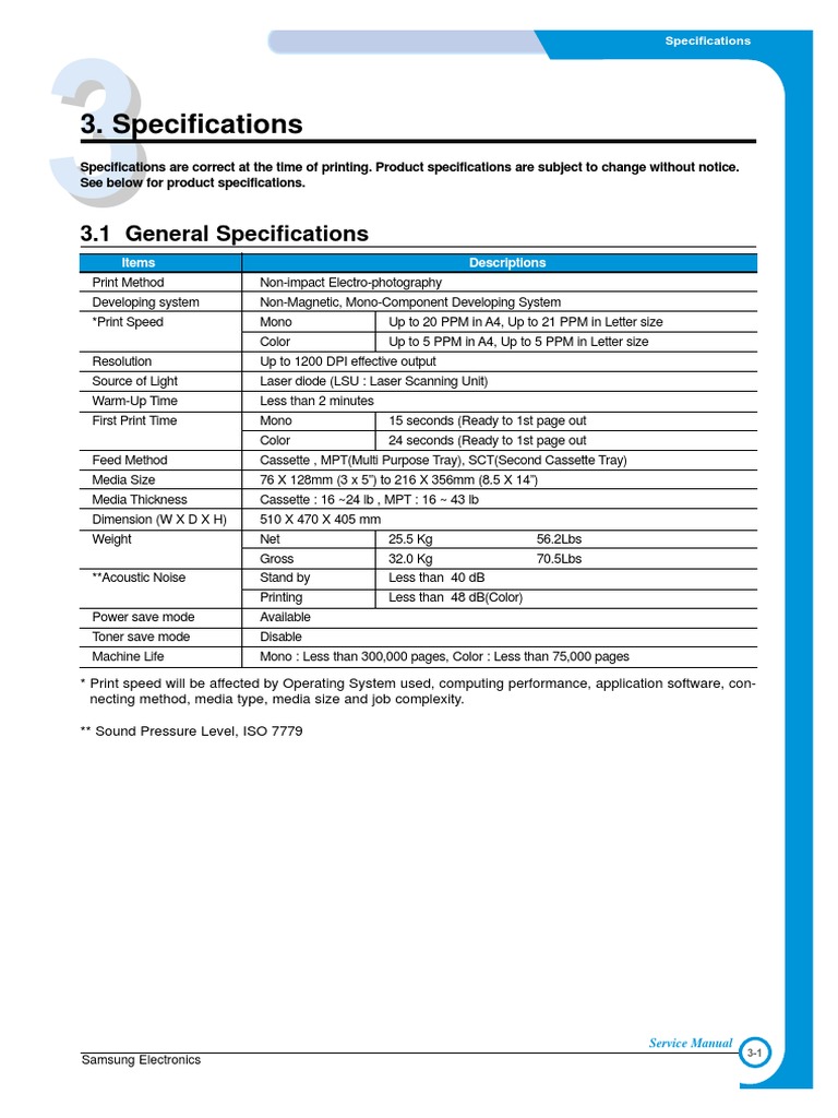 04 - Product Specification | PDF | Printer (Computing) | Computer ...