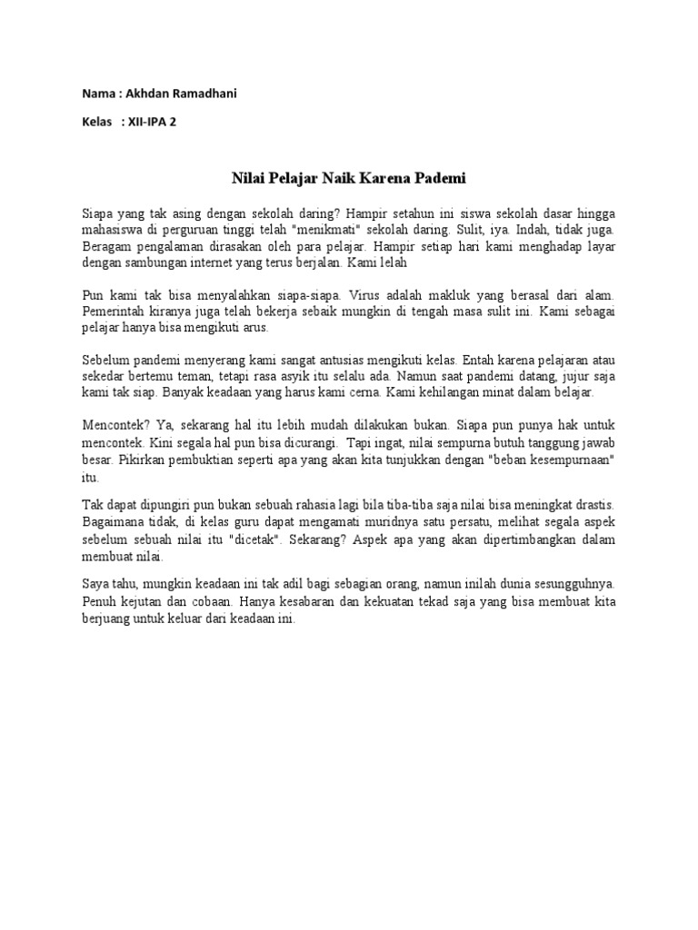 Teks Artikel Opini | PDF