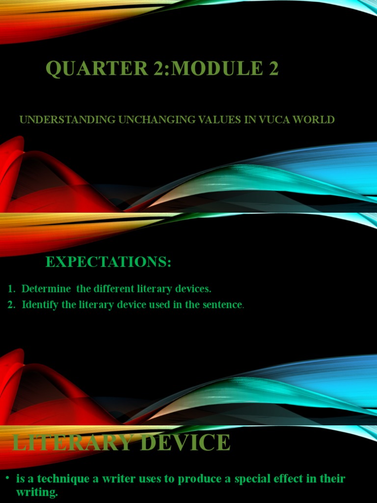 Quarter 2:module 2: Understanding Unchanging Values in Vuca World | PDF ...