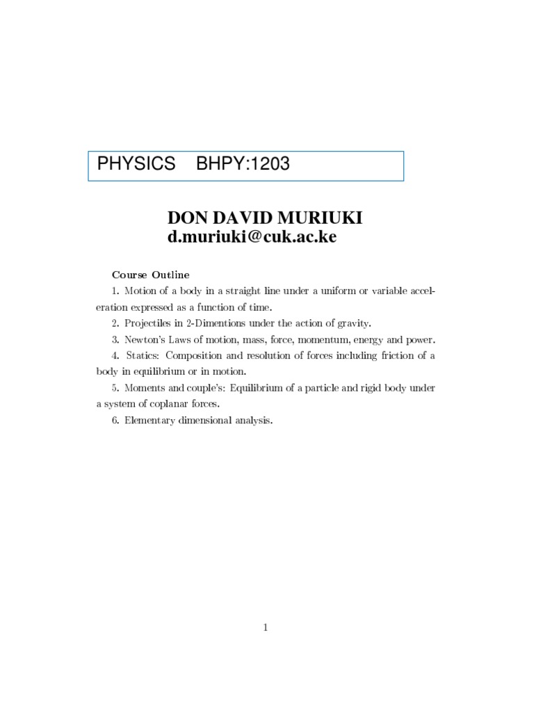 Physics | PDF | Acceleration | Force