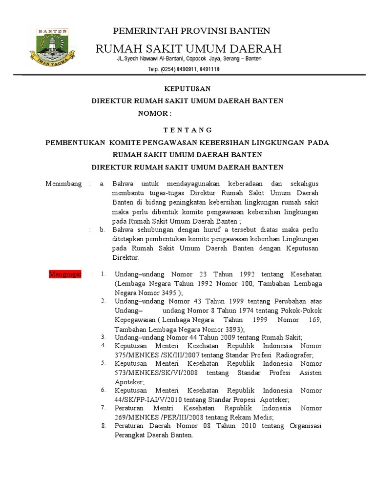 Contoh Sk Komite Pdf