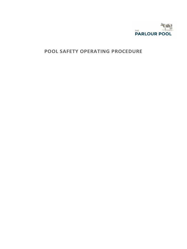 Pool Safety Operating Procedure | PDF | First Aid | Occupational Safety ...