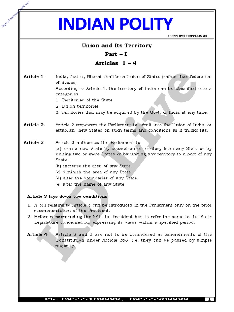 L IV E: Indian Polity | PDF | Naturalization | Ethical Principles