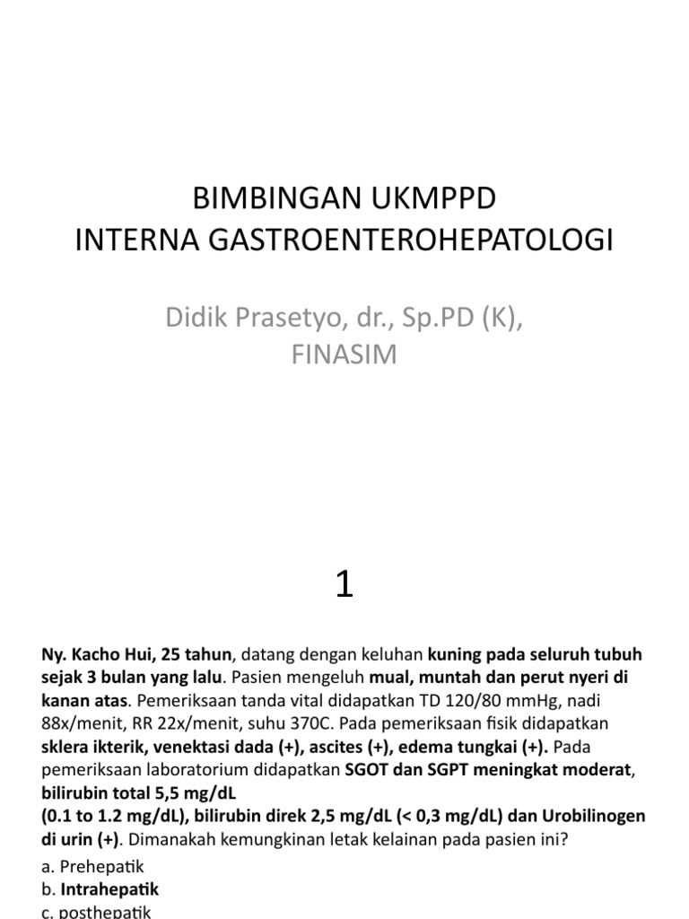 Soal & Jawaban Bimbingan Interna-Geh | PDF
