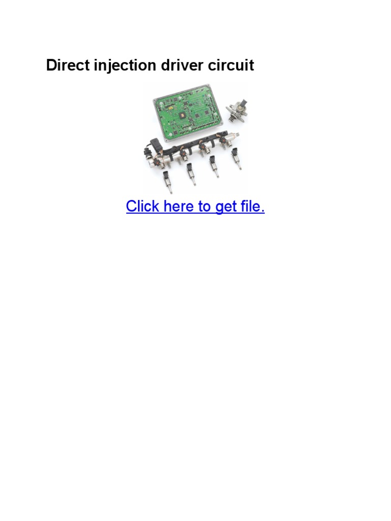 Direct Injection Driver Circuit: Click Here To Get File | PDF | Fuel ...