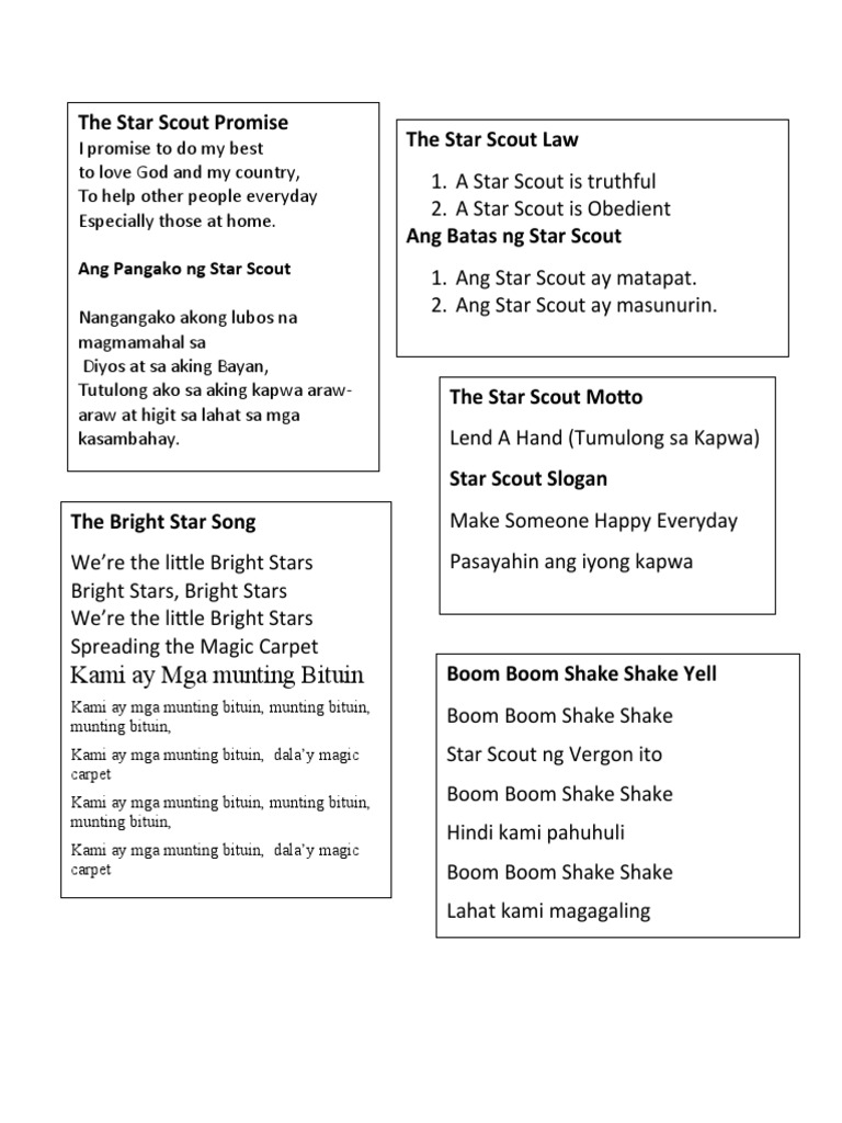 Star Scout-Motto | PDF