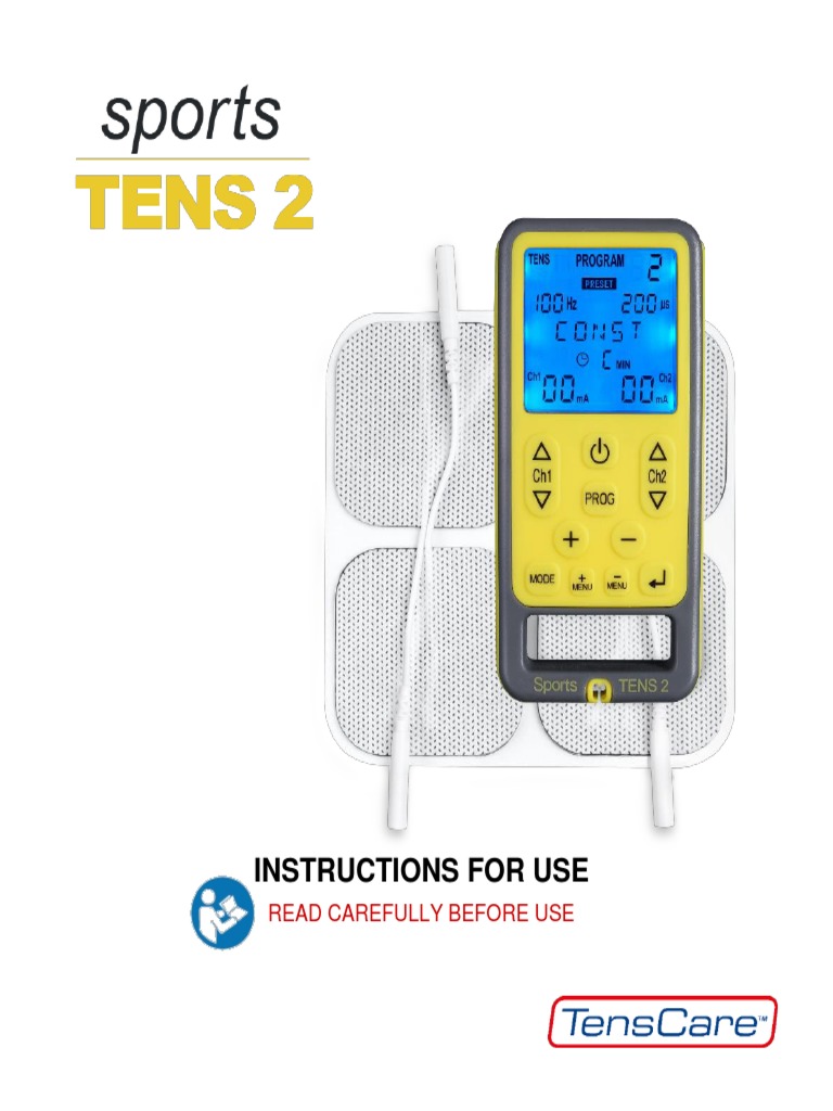 747b31ba0e92 Sports TENS 2 User Manual | PDF | Pain | Muscle
