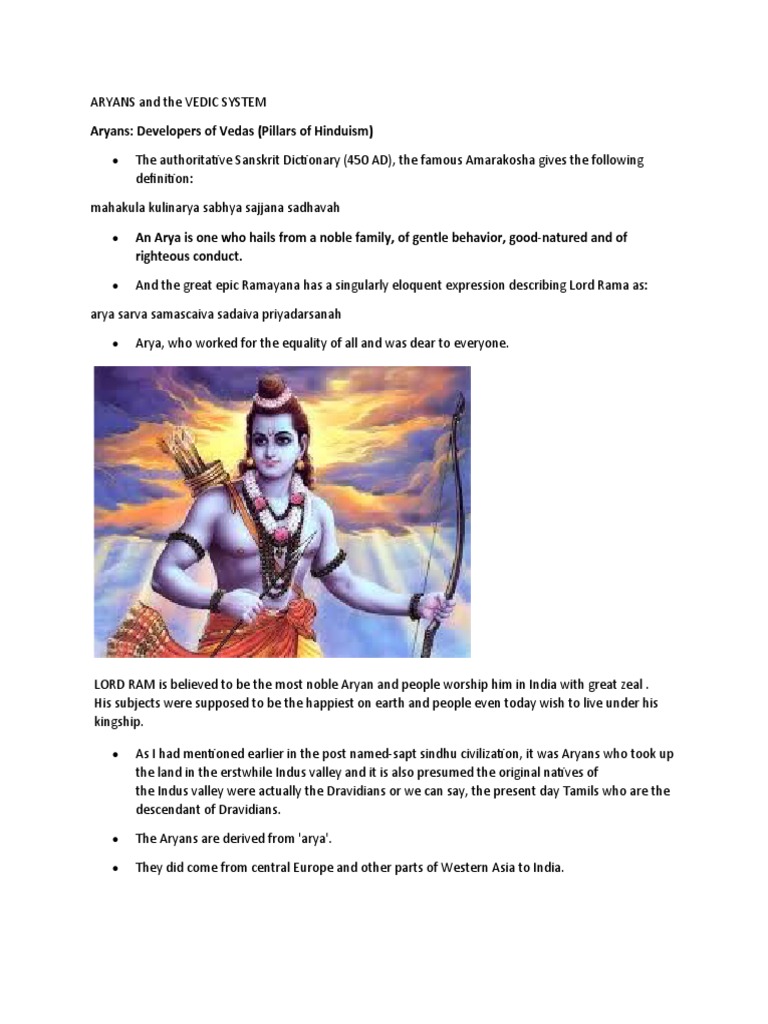 Aryans and the Vedic Tradition | PDF | Vedas | Hindu Literature
