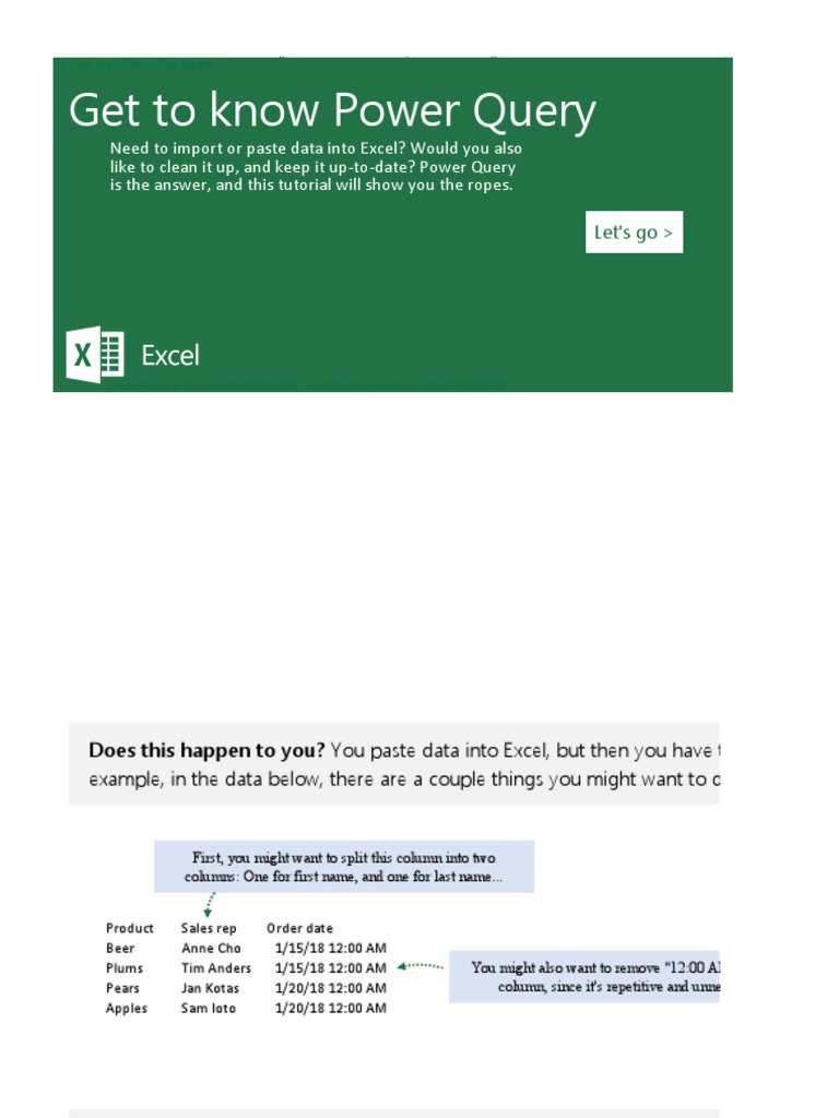Power Query Tutorial1 | PDF | World Wide Web | Internet & Web