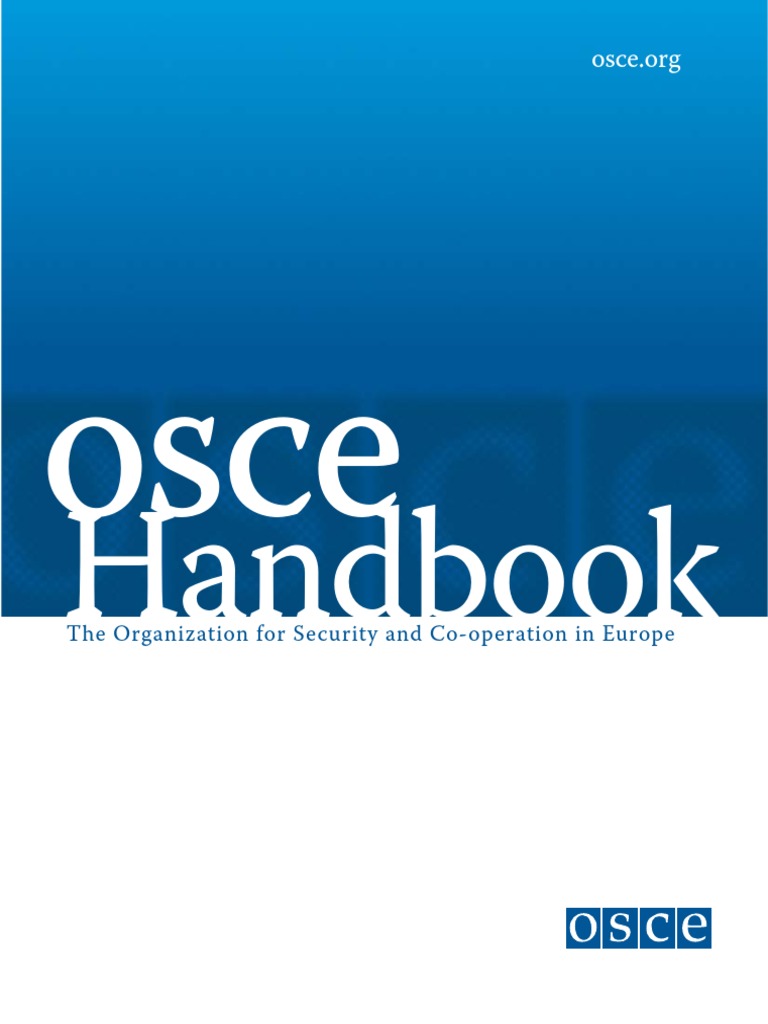 2007 OSCE Handbook | PDF | Organization For Security And Co Operation ...