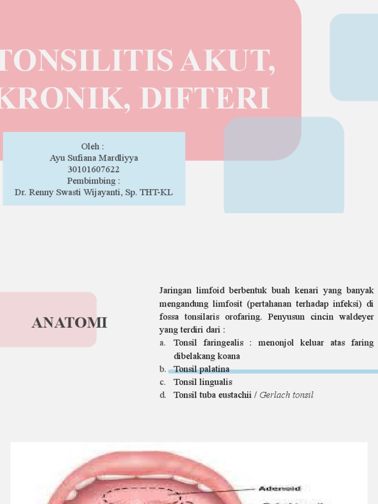 Tonsilitis: Akut, Kronis, dan Difteri | PDF | Sains & Matematika