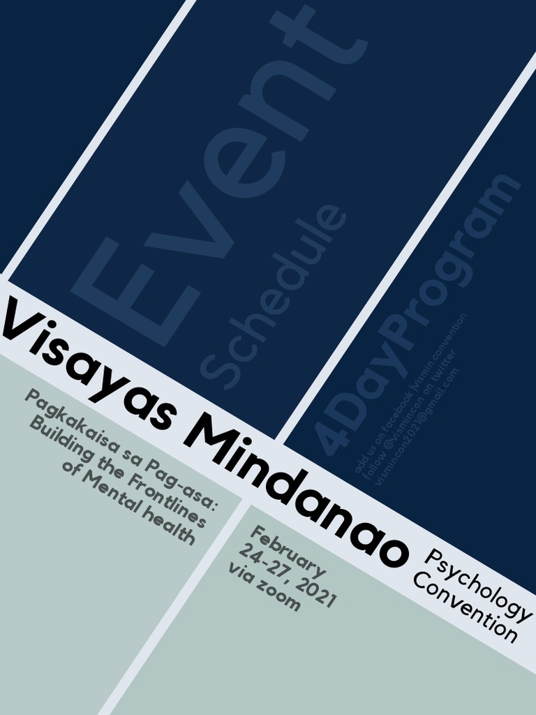 Event Program | PDF | Mental Health | Metaphysics Of Mind