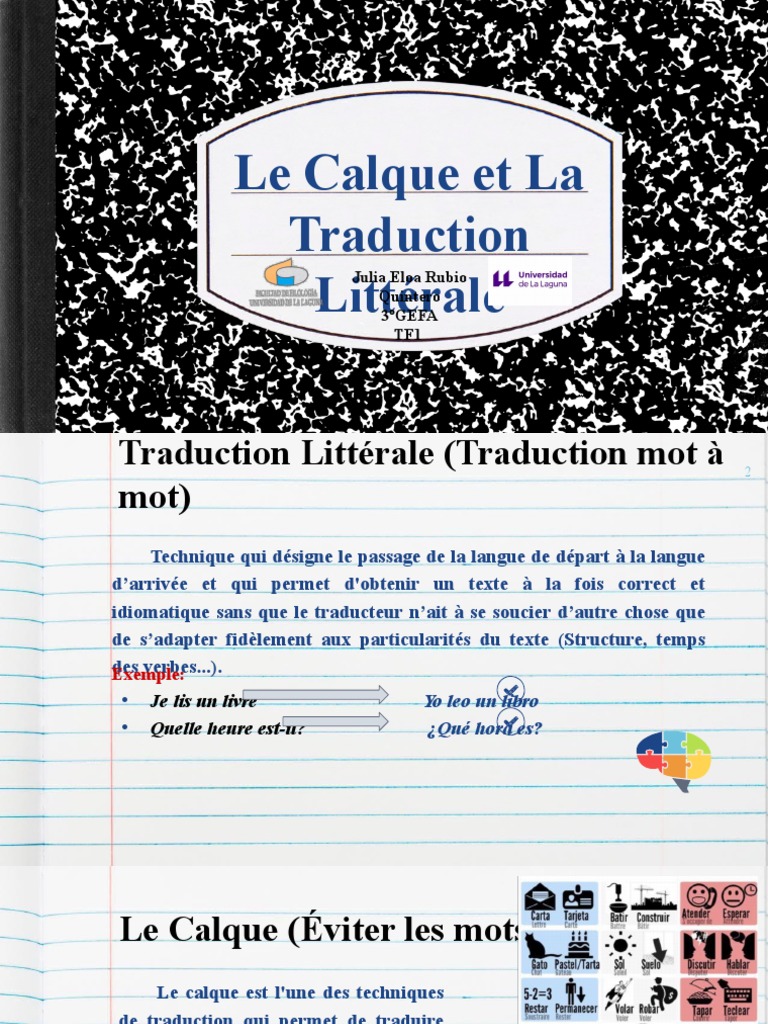 3 Le Calque Et La Traduction Littérale | PDF