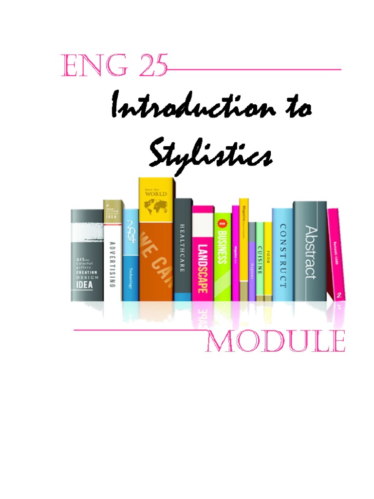 Module 25 Introduction To Stylistics Pdf Linguistics Poetry