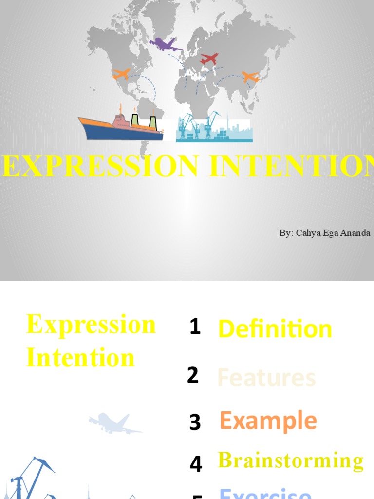 Expression Intention: By: Cahya Ega Ananda | PDF