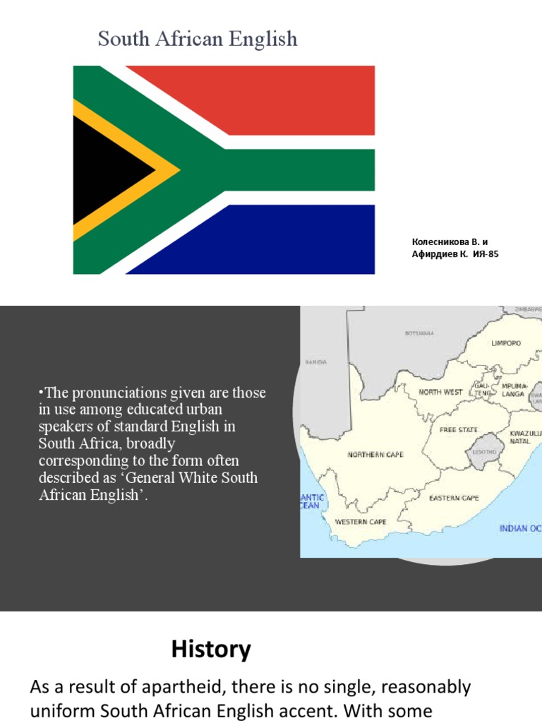 South African | PDF | English Language | Language Varieties And Styles