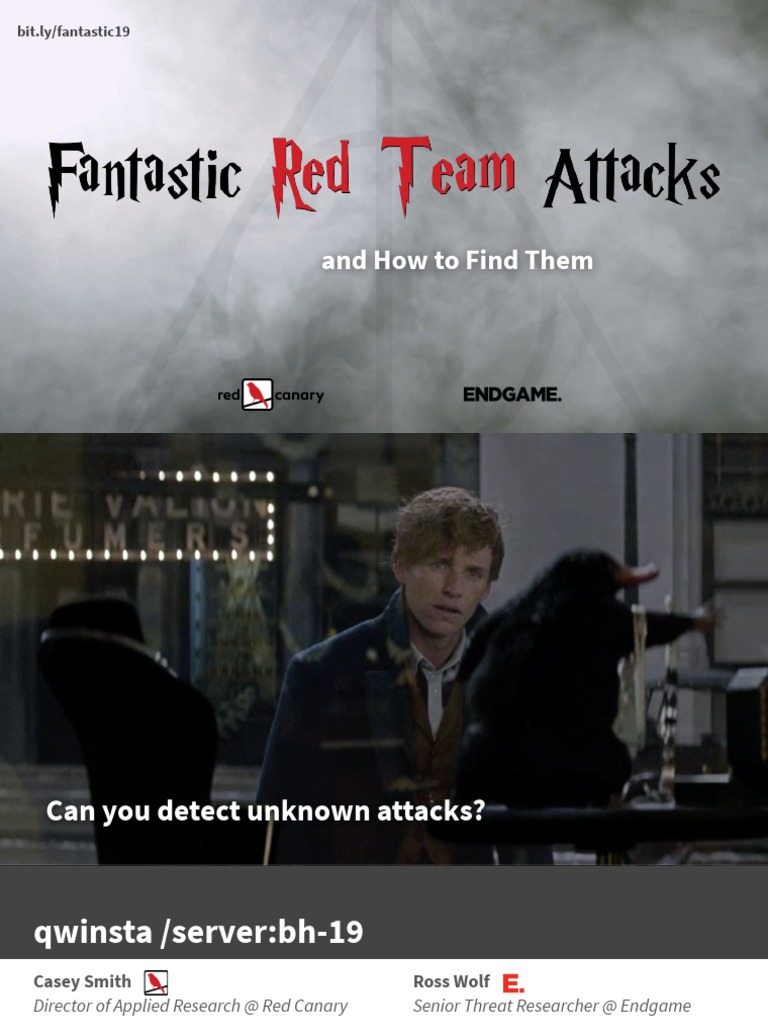 Us 19 Smith Fantastic Red Team Attacks and How To Find Them | PDF ...