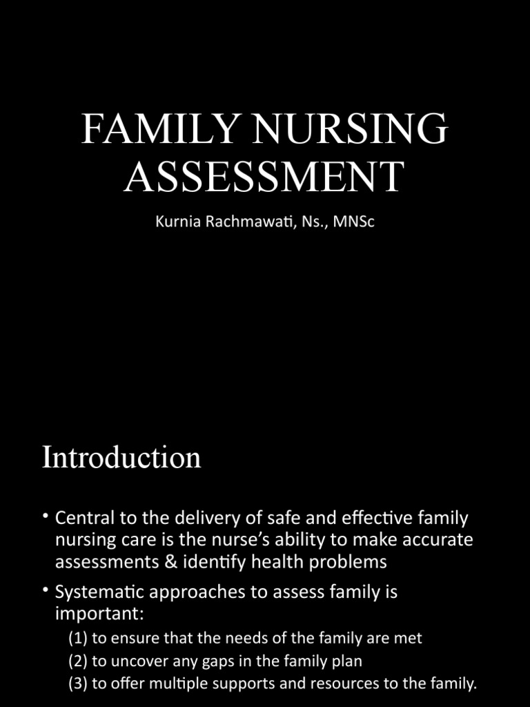 Friedman Family Assessment Overview | PDF | Parenting | Relationships