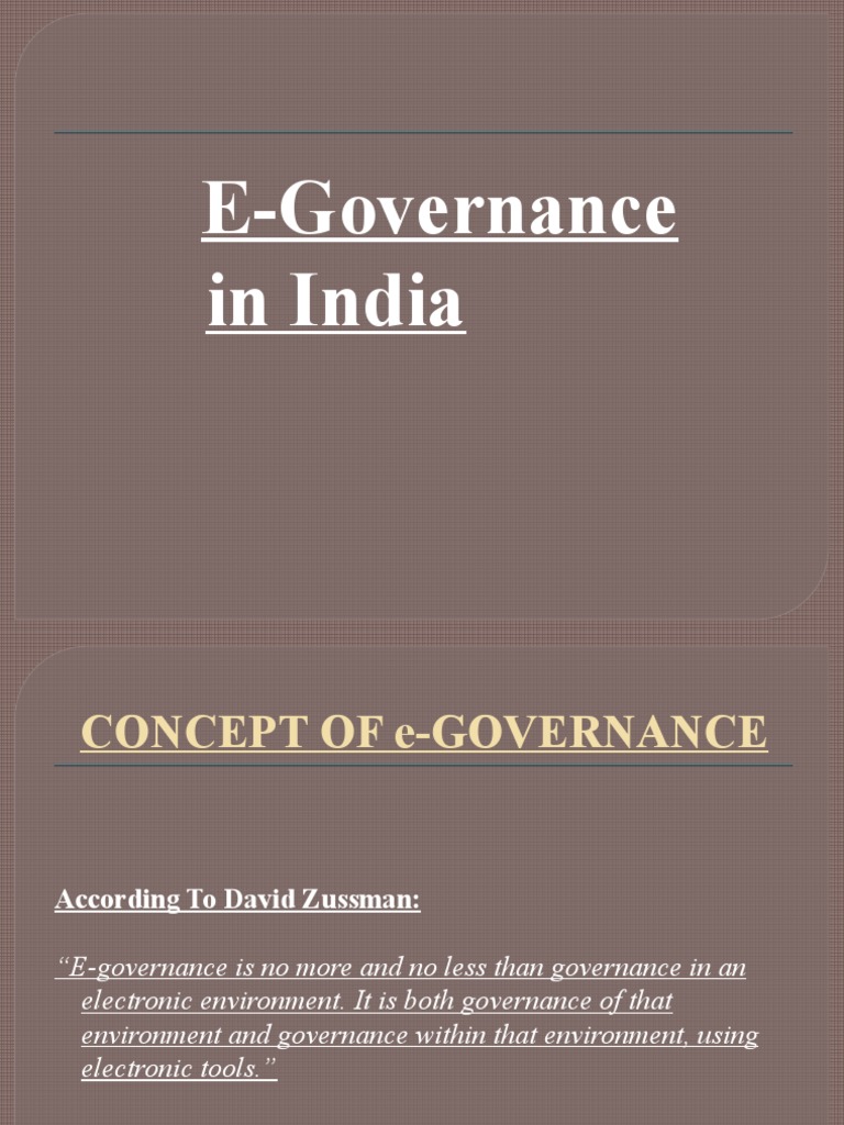E Governance | PDF | Information Age | Cyberspace