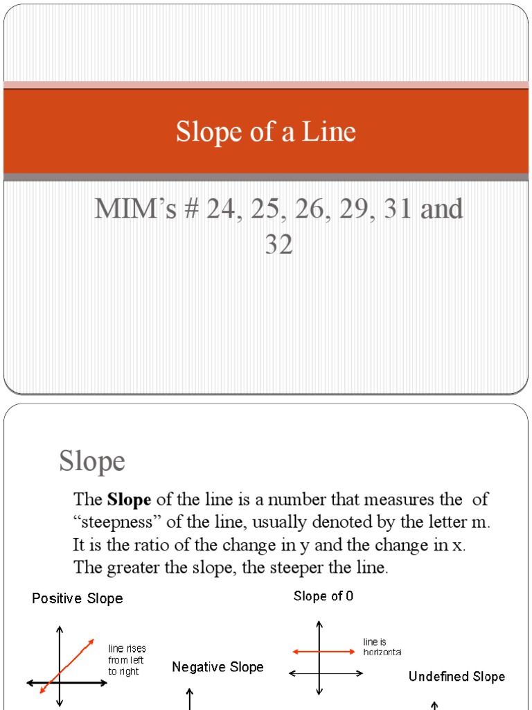 Understanding Line Slope and Equations | PDF