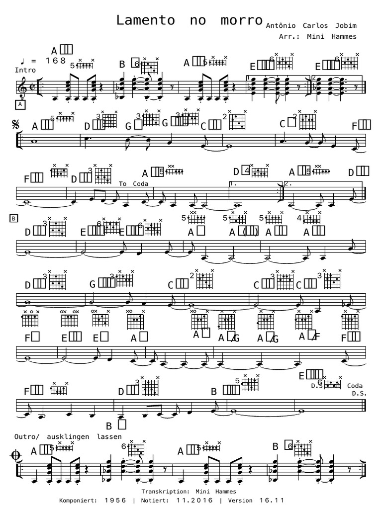 Lamento No Morro - Tom Jobim | PDF